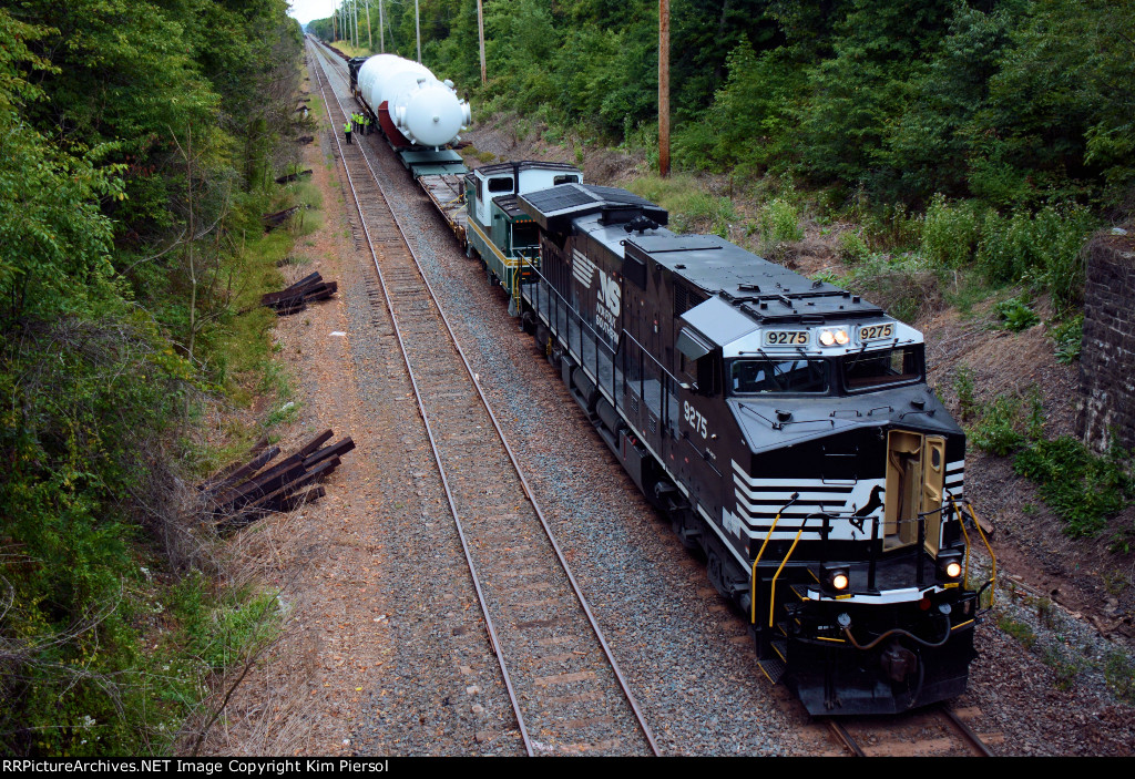 NS 9275 CSX Train X999 Air Products Heat Exchanger Move